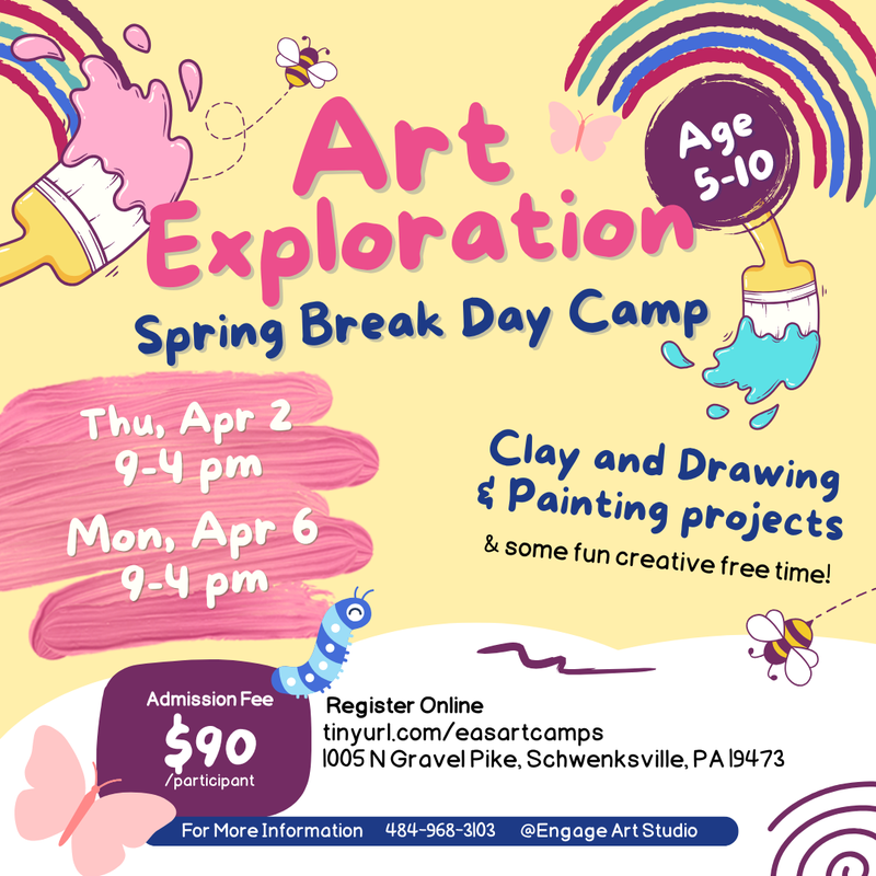 Kids Summer Art Camp, Classes & Activities - North Wales PA | Engage ...